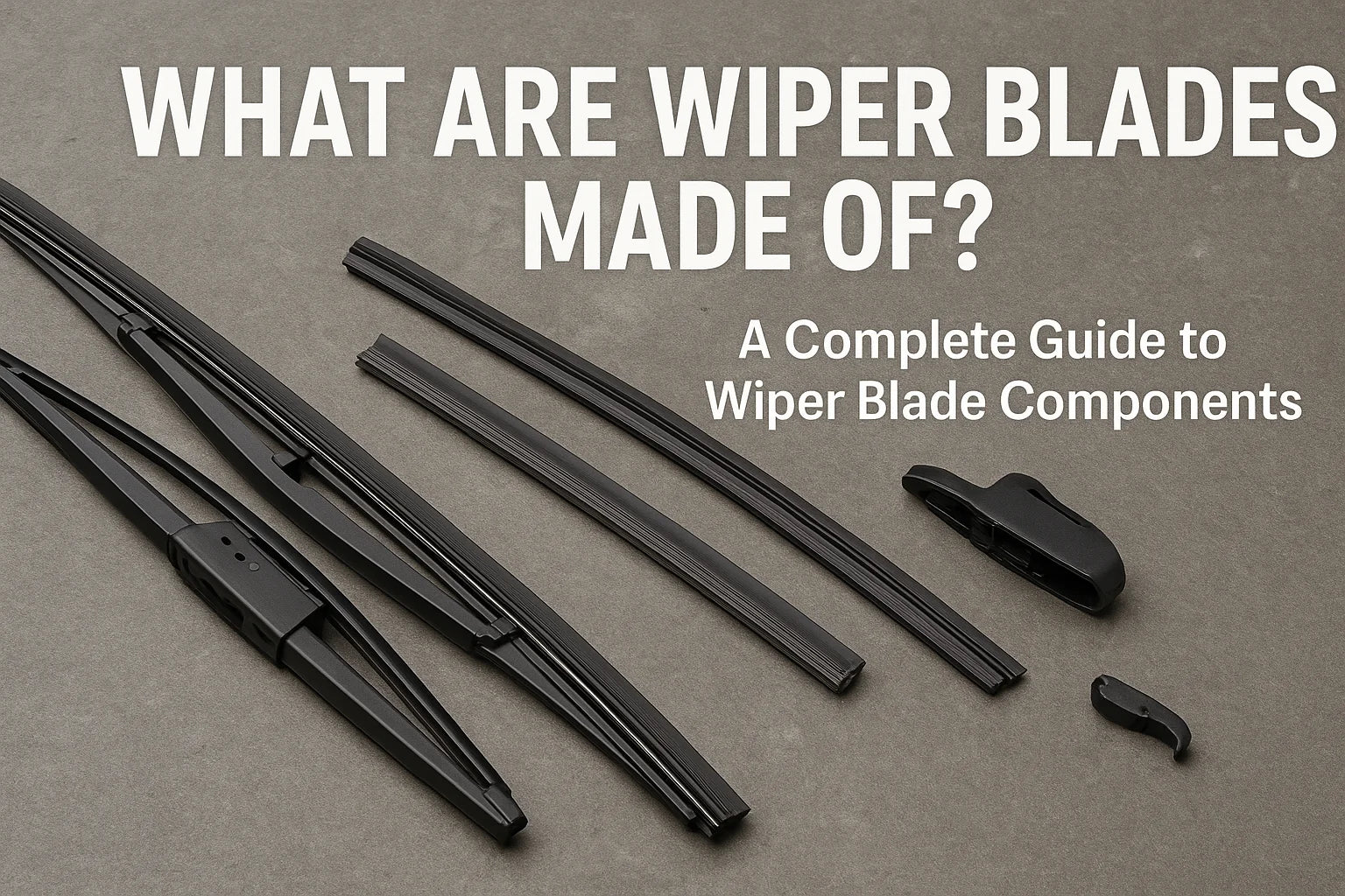 What Are Wiper Blades Made Of? A Complete Guide to Wiper Blade Compone ...